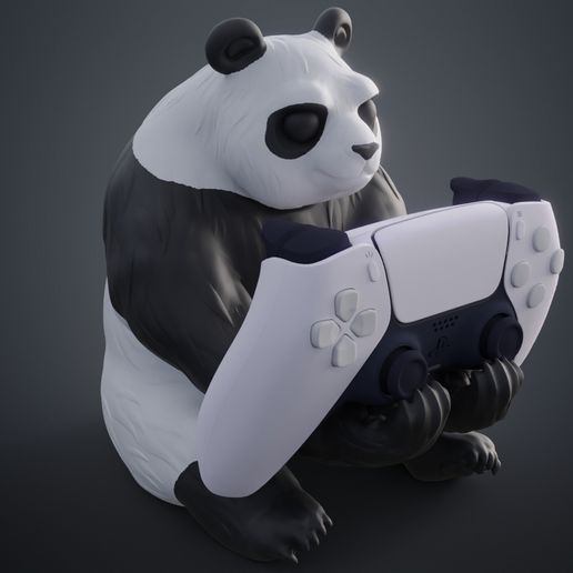 🐼 Cute Panda Controller Holder・Free 3D File for 3D printing・Cults