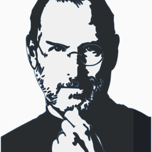 🎨 Steve Jobs・ STL File for 3D printing・Cults
