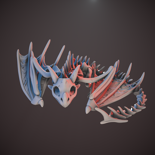 🐉 Dragon Skeleton・ STL File for ・Cults