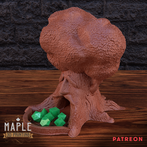 🌳 Deku Tree Dice Tower・ STL File for ・Cults