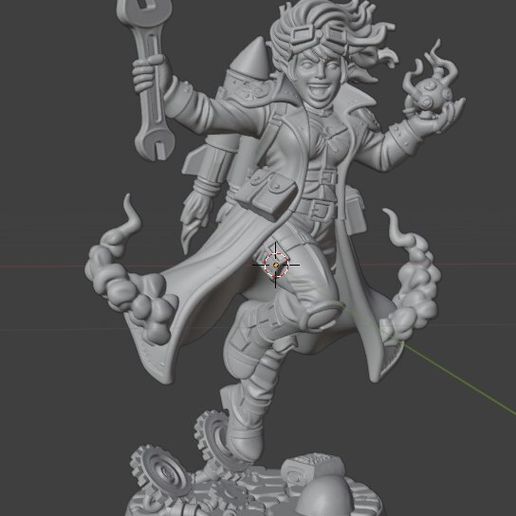 🧝 dnd elf female inventor・ STL File for 3D printing・Cults