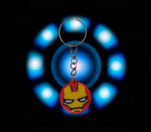 🥼 Bambu Lab - Iron Man key ring・Archivo STL para Impresión 3D・Cults