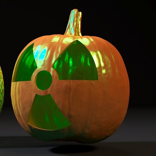 ☢️ Radioactive pumpkin・ 3D File for ・Cults