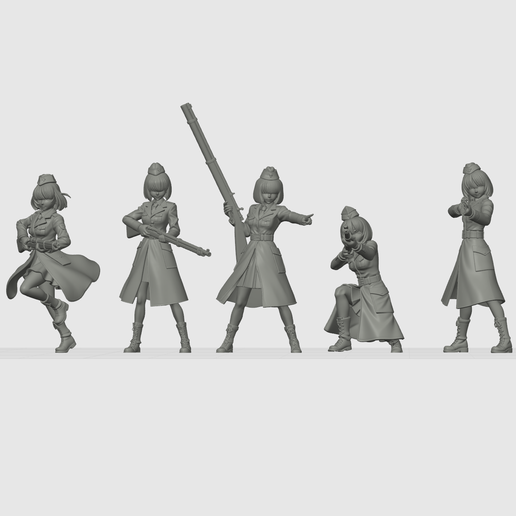 🎲 Blue Archive - Pandemonium Society Mob 32mm Scale・ 3D File for 3D ...