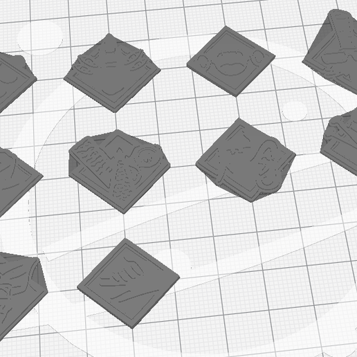 🔣 Jujutsu kaisen characters symbols・Free 3MF File for 3D printing・Cults