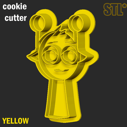 STL file Sprunki Cookie cutter Yellow Simon STL 3D Model Character 🍪 ...