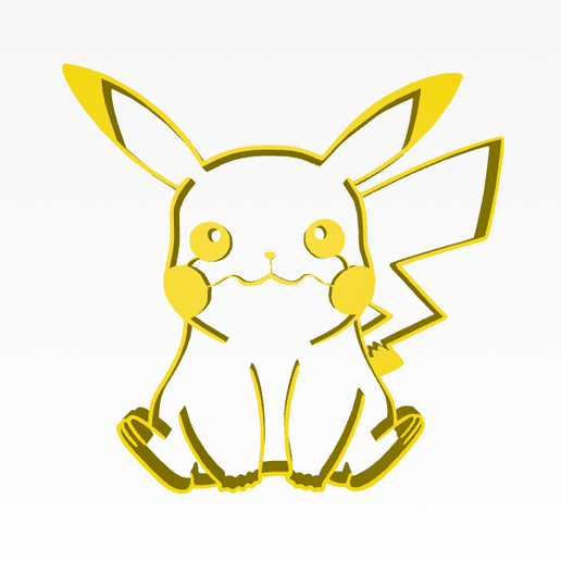 STL file POKEMON PIKACHU WALL 🐉 ・3D print design to download・Cults