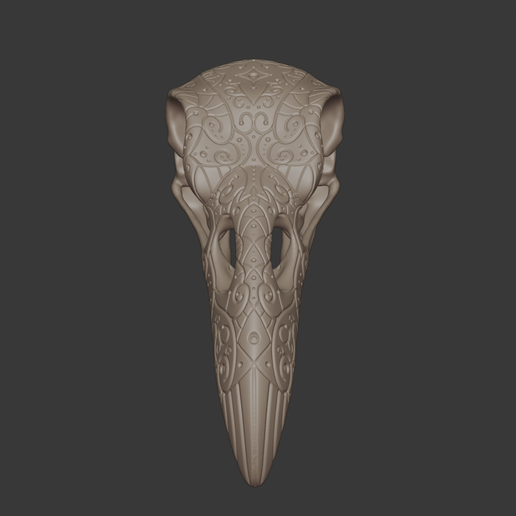 Файл STL Mystical Raven Skull – Highly Detailed 🐦 ・3D-печатный дизайн ...