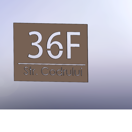 DXF file Street NUMBER PLATE 🏠 ・Template to download and 3D print・Cults