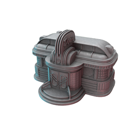 🎲 Diner-retro-land・ STL File for 3D printing・Cults