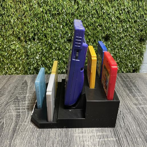 🎨 GAMEBOY COLOR HOLDER / STAND WITH 6 GAME CARTRIDGES CASES・ 3D File ...