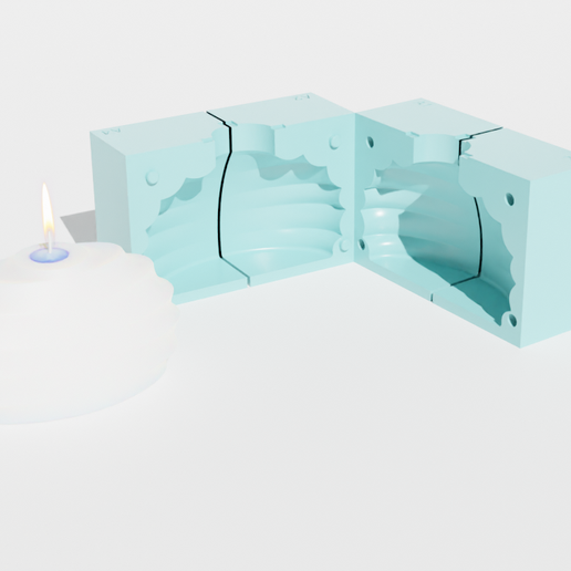 3D file Candle mold - abstract 1 🕯️ ・3D printable model to download・Cults