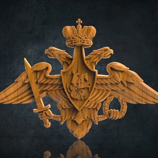 🦅 Eagle Crest 3D STL Model for CNC Router, Artcam, Vetric, Engraver ...