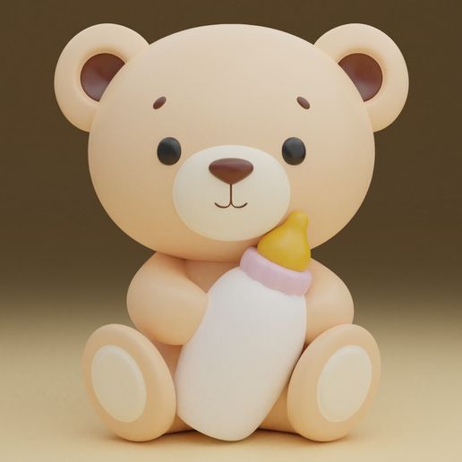Archivo STL Baby bear 👶 ・Objeto de impresión 3D para descargar・Cults