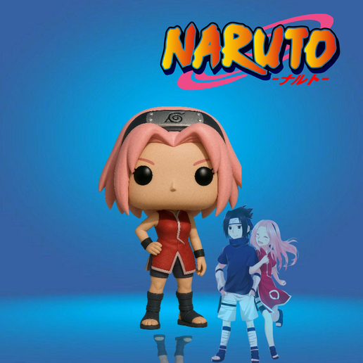 🤓 Sakura Naruto Anime FunkoPop・Archivo STL para Impresión 3D・Cults