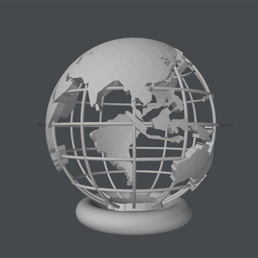 printable 3d world globe