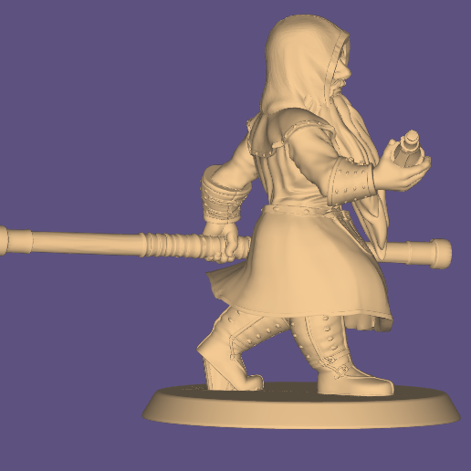Free 3D file Dwarf with staff 🎲 ・3D print model to download・Cults