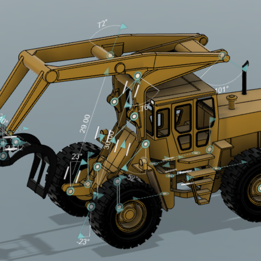 🌆 1641H high rise grapple loader HO scale 1:87・ STL File for 3D ...