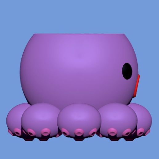 🪴 Octo-Pot・ STL File for ・Cults