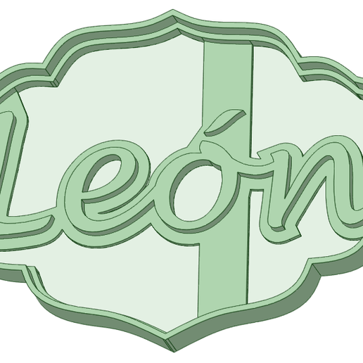STL file Customized Leon cookie cutter 🍪 ・3D printable model to ...