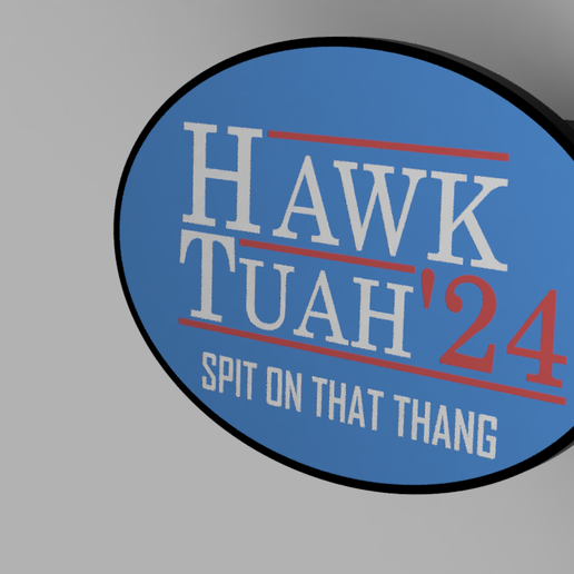 🦅 Hawk Tuah Hitch Cover・ 3MF File for 3D printing・Cults