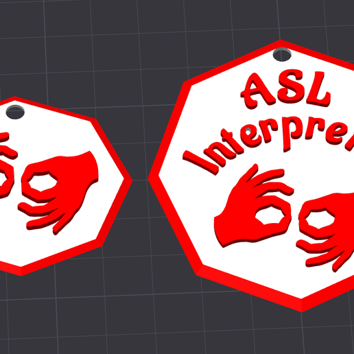 🧏 ASL - Interpreter・Free STL File for 3D printing・Cults