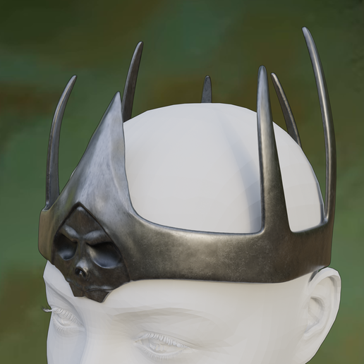 👑 DIABLO NECROMANCER crown COSPLAY・Бесплатный STL для ・Cults