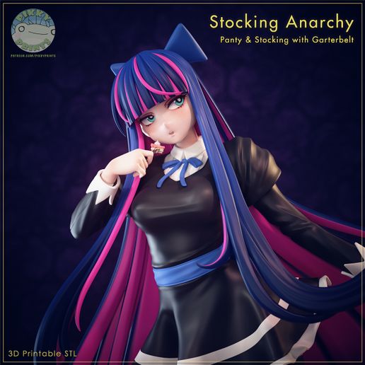 💬 Stocking Anarchy - Panty & Stocking with Garterbelt・ 3D File for 3D ...