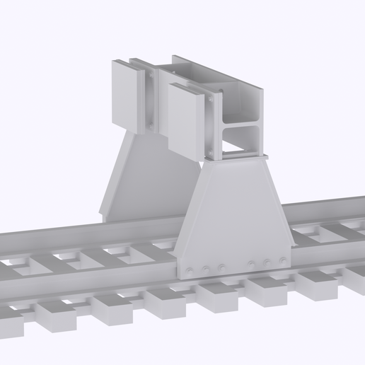 3D file 1:87 HO Scale Buffer stop 2 train model 🛑 ・3D printing design ...
