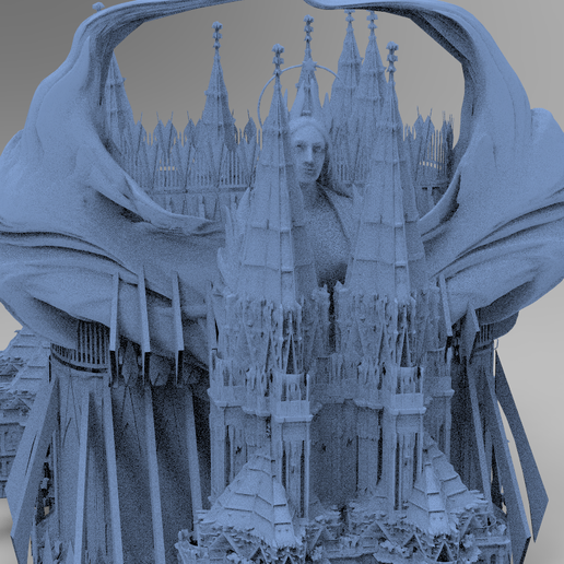 OBJ file Angelic Cathedral High Rise Mass structure 10 🏙️ ・3D printing ...