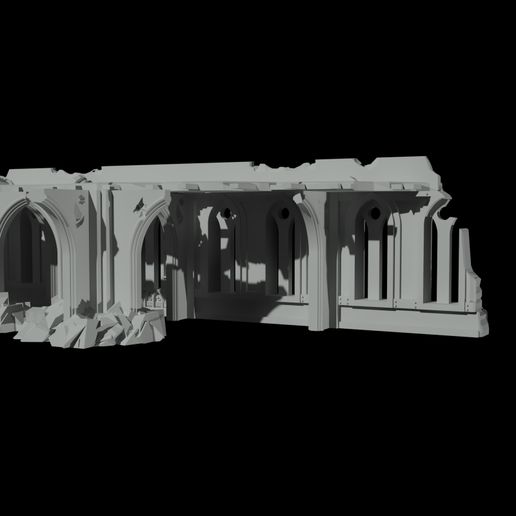 🏗️ Battle Damaged Building for 6mm / 8mm Gaming・Free STL File for ・Cults