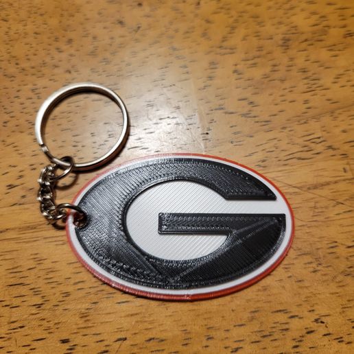 🇬🇪 Georgia Bulldogs Keychain・ STL File for ・Cults