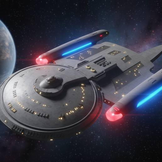 ⭐ Hubble class - star trek federation science vessel・ STL File for 3D ...