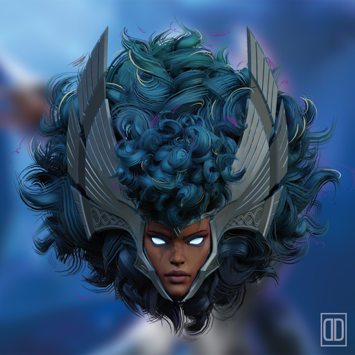 🌩️ Storm Headset - Goddess of thunder Marvel Rivals・Archivo STL para ...