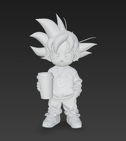 🐉 GOKU Urban Style・ STL File for 3D printing・Cults
