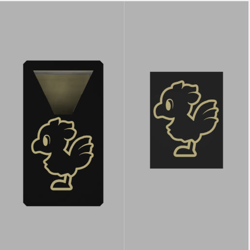Final Fantasy Chocobo Emblem – Deck Box Kit (Single & Double) 🐥🔥・ STL ...