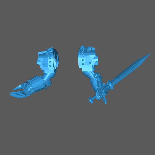 💪 Overlord's Arm and Weapon Set1 MK1・ STL File for 3D printing・Cults