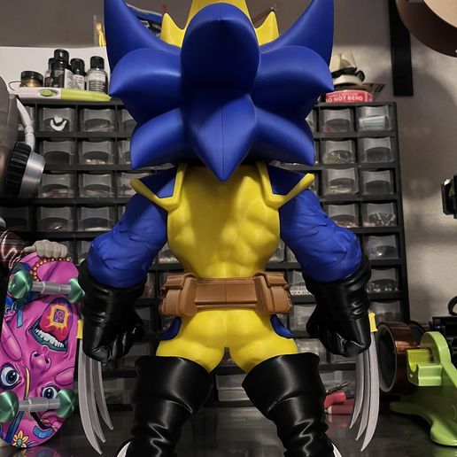 🎨 SONIVERINE – SONIC × WOLVERINE Fan art (no ams-multiparts/3mf)・3D ...
