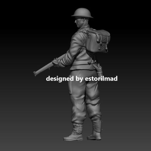 STL file WW2 BRITISH SOLDIER IN CAEN NORMANDY V1 🫡 ・3D print model to ...