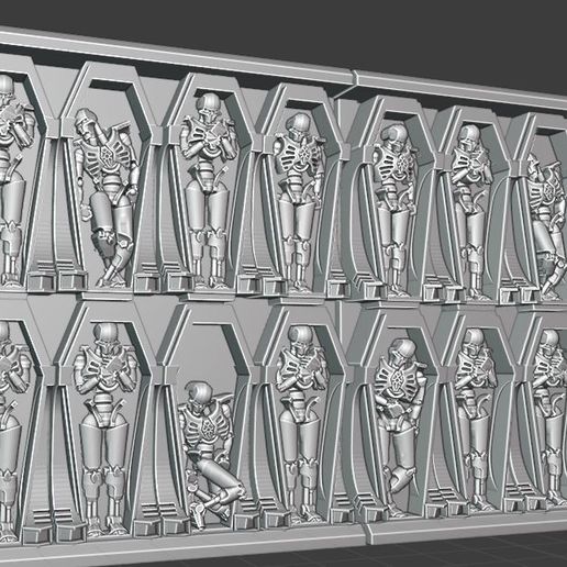 🎲 Necron Terrain Set・ 3D File for ・Cults