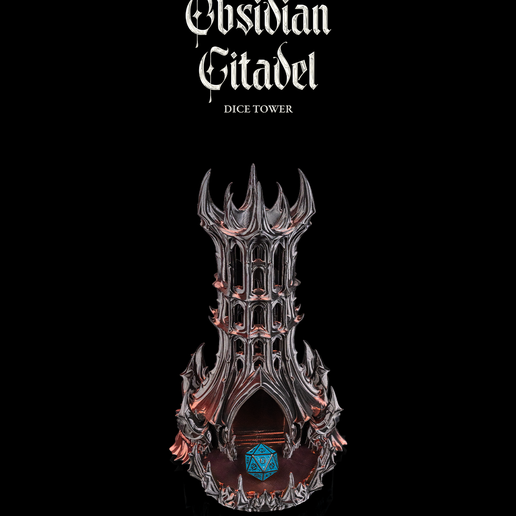 🎲 Obsidian Citadel - Dice Tower・ 3D File for 3D printing・Cults