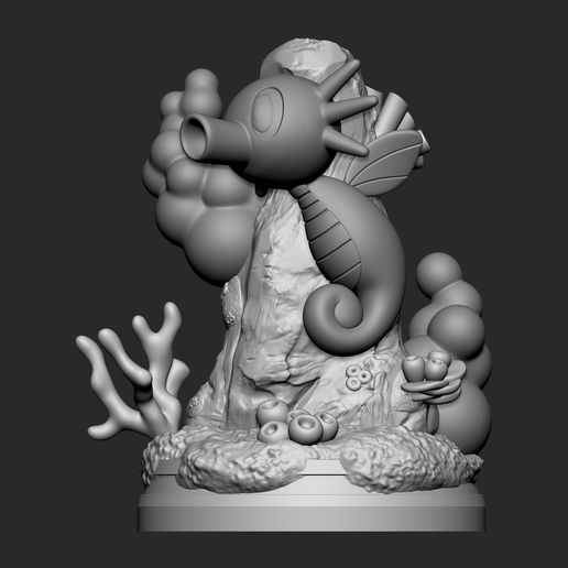 STL file Pokemon - Horsea Figure 🐉 ・3D printable model to download・Cults