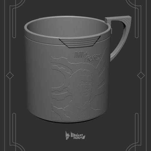 👨 Jayce Desk Set - Man of Progress Mug and Key - Arcane Fanart・Free STL ...