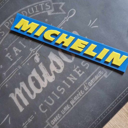 OBJ file MICHELIN lettering 👽 ・3D printer model to download・Cults