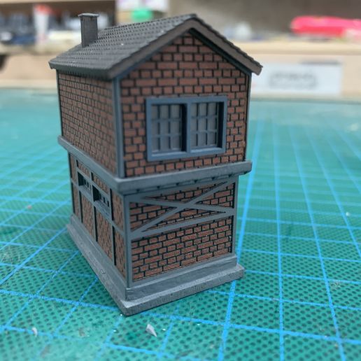 🏛️ HALF-TIMBERED SWITCHYARD SCALE N・Free STL File for 3D printing and ...