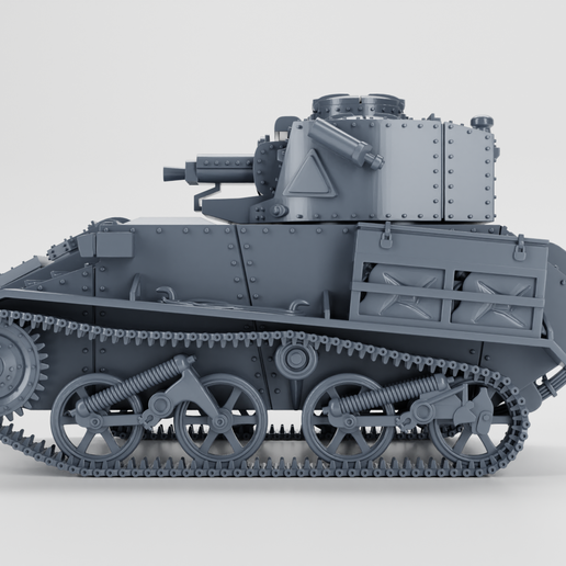 🪖 Vickers Light Tank Mk.VI (UK, WW2)・ 3D File for 3D printing・Cults