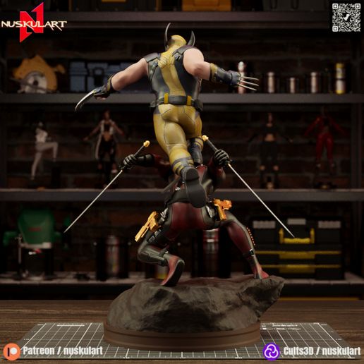 🦸‍♂️ Deadpool and Wolverine - Marvel - Collectible Legendary Model・ 3D ...