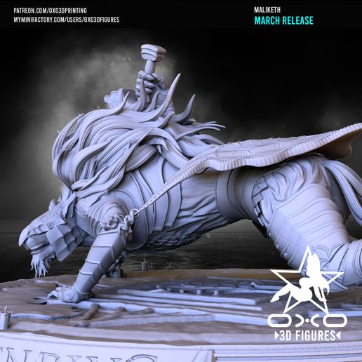 💍 Maliketh Elden Ring・ 3D File for 3D printing・Cults