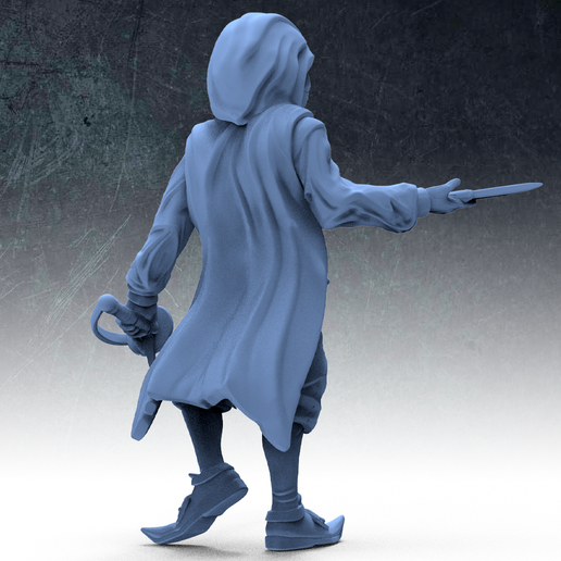 🎨 5 MINIATURE CHARACTER (DND,PATHFINDER,TABLETOP)・Free STL File for ・Cults