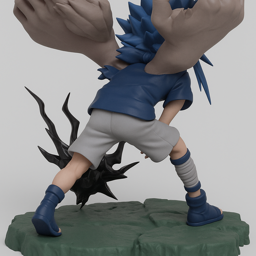 🥷 Sasuke Susanoo humanoid - Anime Style Figure 3D Model・ STL File for ...